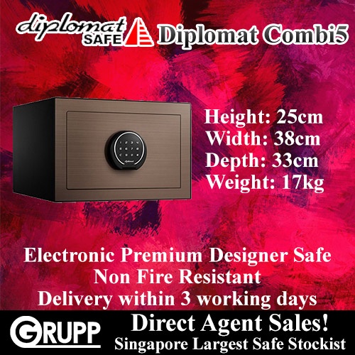 Diplomat Combi5 Steel Security Safe Box (Most Reputable Safe Brand in Singapore!) | Shopee Singapore