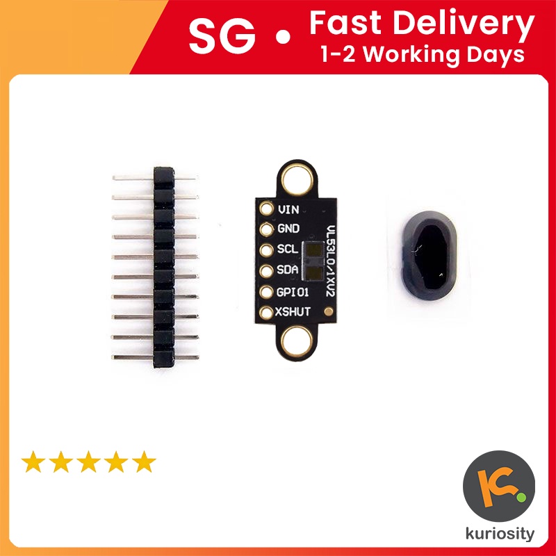 Time of Flight ToF Distance Sensor VL53L1X 400cm with Optical Cover ...