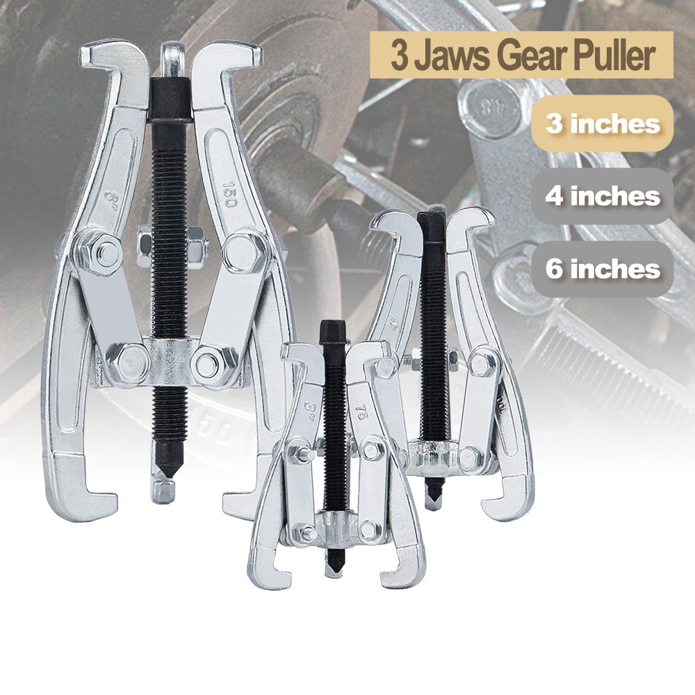 Automotive 3" 75mm / 4” 100mm / 6” 150mm 3 Jaws Puller Gear Jaw Puller ...