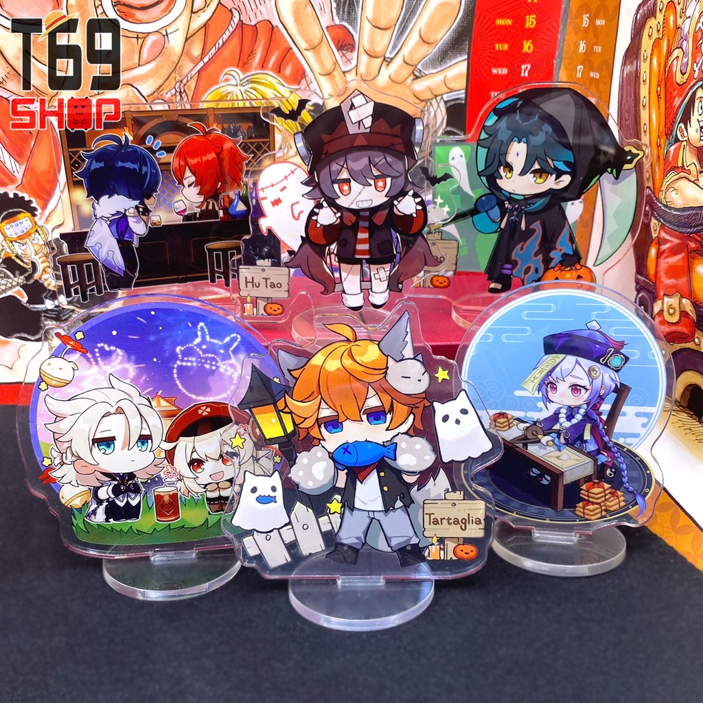 [14 Models] Genshin Impact mini Acrylic Mica game Standee model 10cm ...