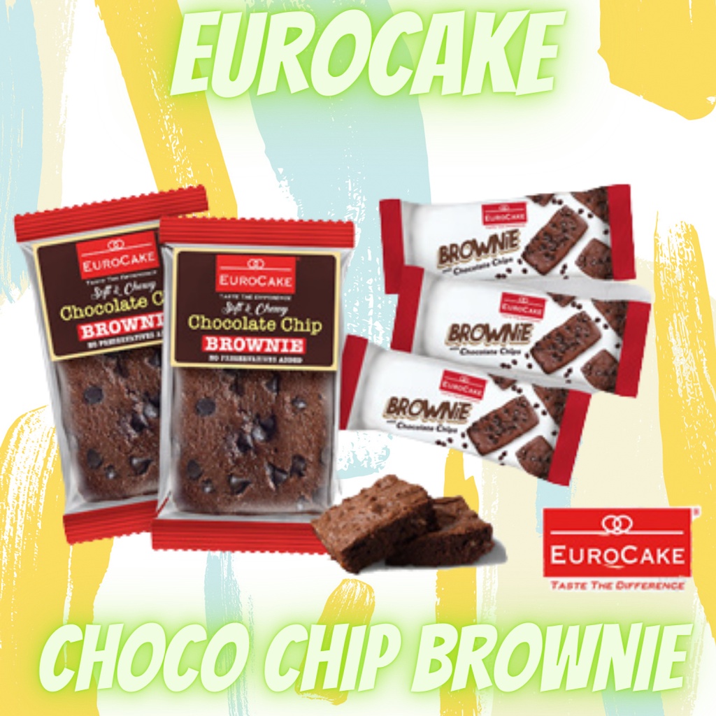 EuroCake Chocolate Chip Brownie 55g/35g | Shopee Singapore