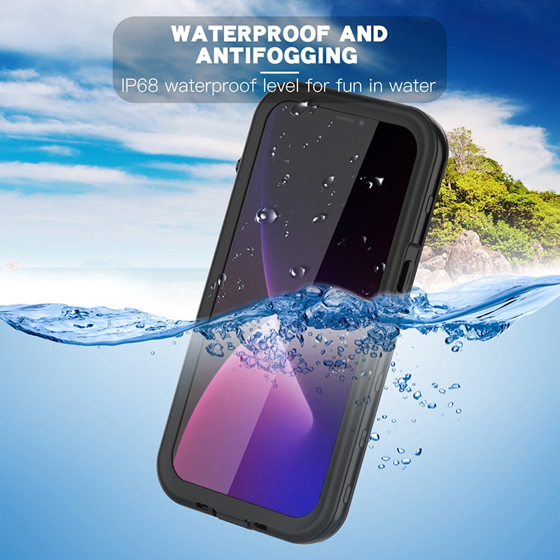 IP68 Waterproof Case for iPhone 13 Pro Max Cases Full Cover Snorkelling ...