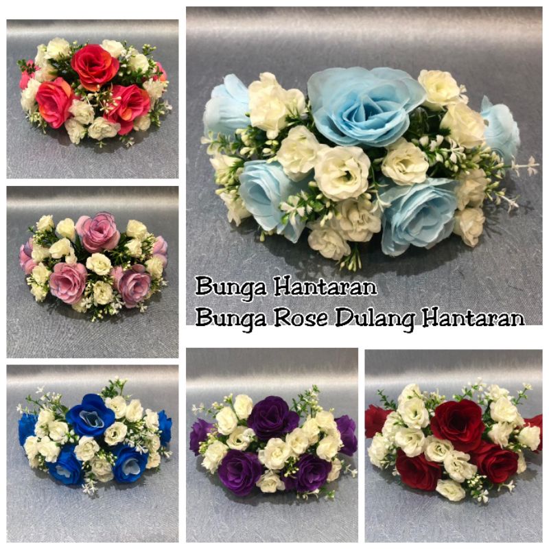 Bunga Hantaran Siap Gubah / Bunga Bakul (Bunga Rose with mini rose ...