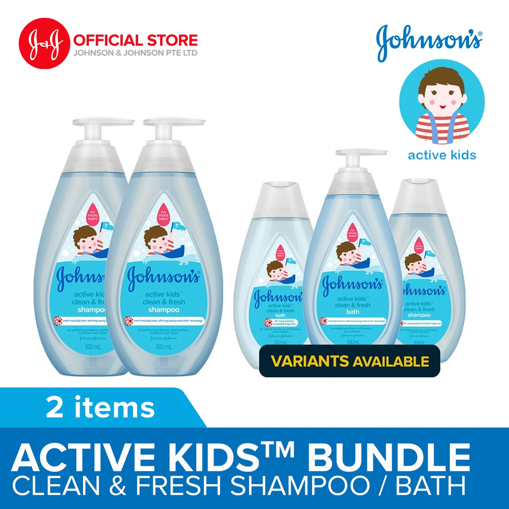 [Bundle of 2] Johnson's Baby Clean And Fresh Bath / Shampoo With Green ...