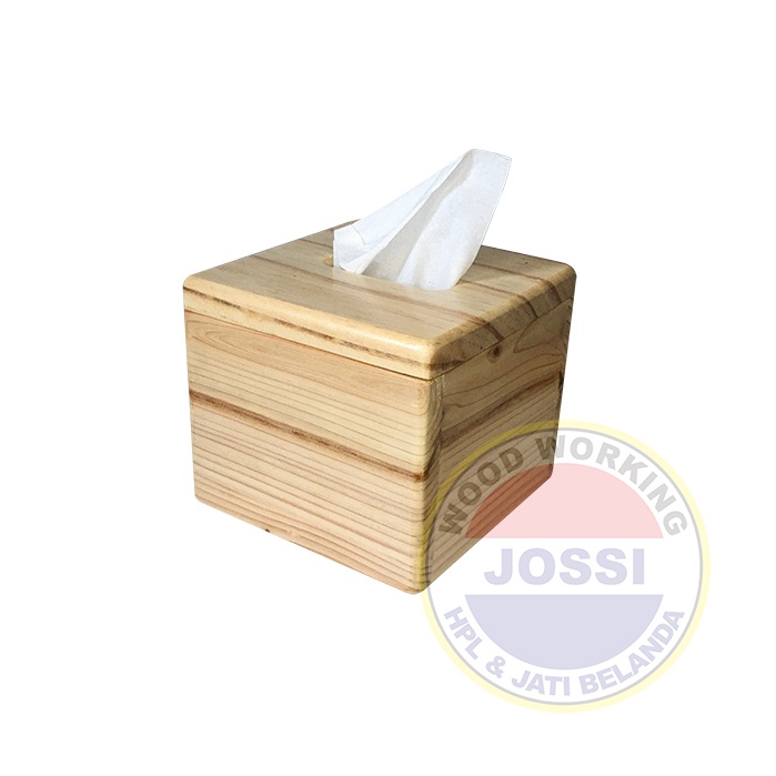 KAYU Minimalist Wooden Tissue Box, Dutch Teak Wood Cube Tissue Model ...