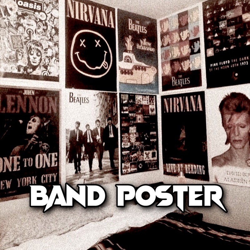 A4 And A3 Size BAND POSTER | Poster aesthetic wall decor by 777stickers ...