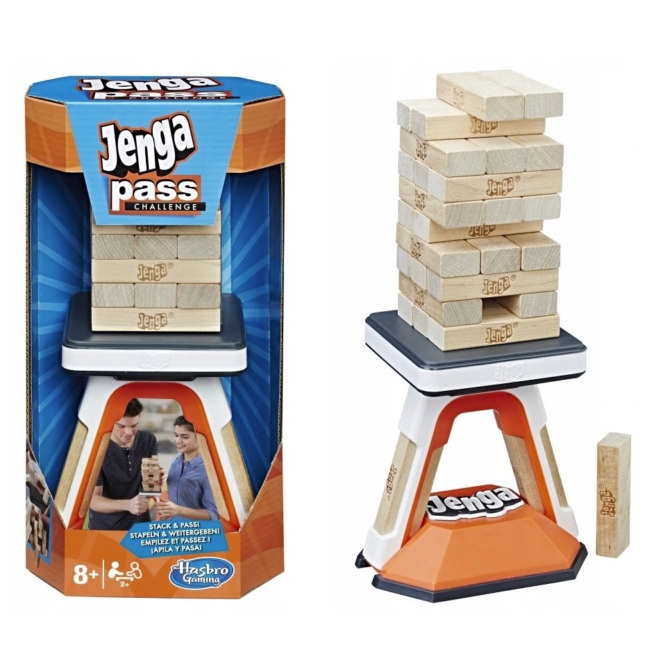 HASBRO GAMING STACK & PASS JENGA PASS CHALLENGE (E0585) | Shopee Singapore