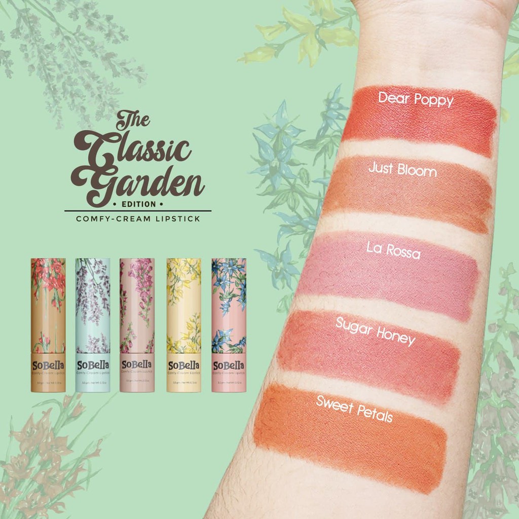 SOBELLA LIPSTICK (CLASSIC GARDEN EDITION) | Shopee Singapore