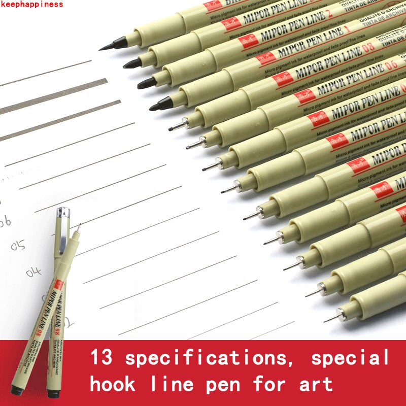 003- Brush Art retracted hook line pen Manga markers Sketch Pens ...