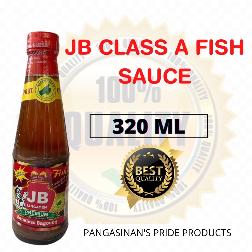 PANGASINAN'S PRIDE JB Premium Boneless Bagoong Pure ISDA Class A ( 320 ML ) | Shopee Singapore