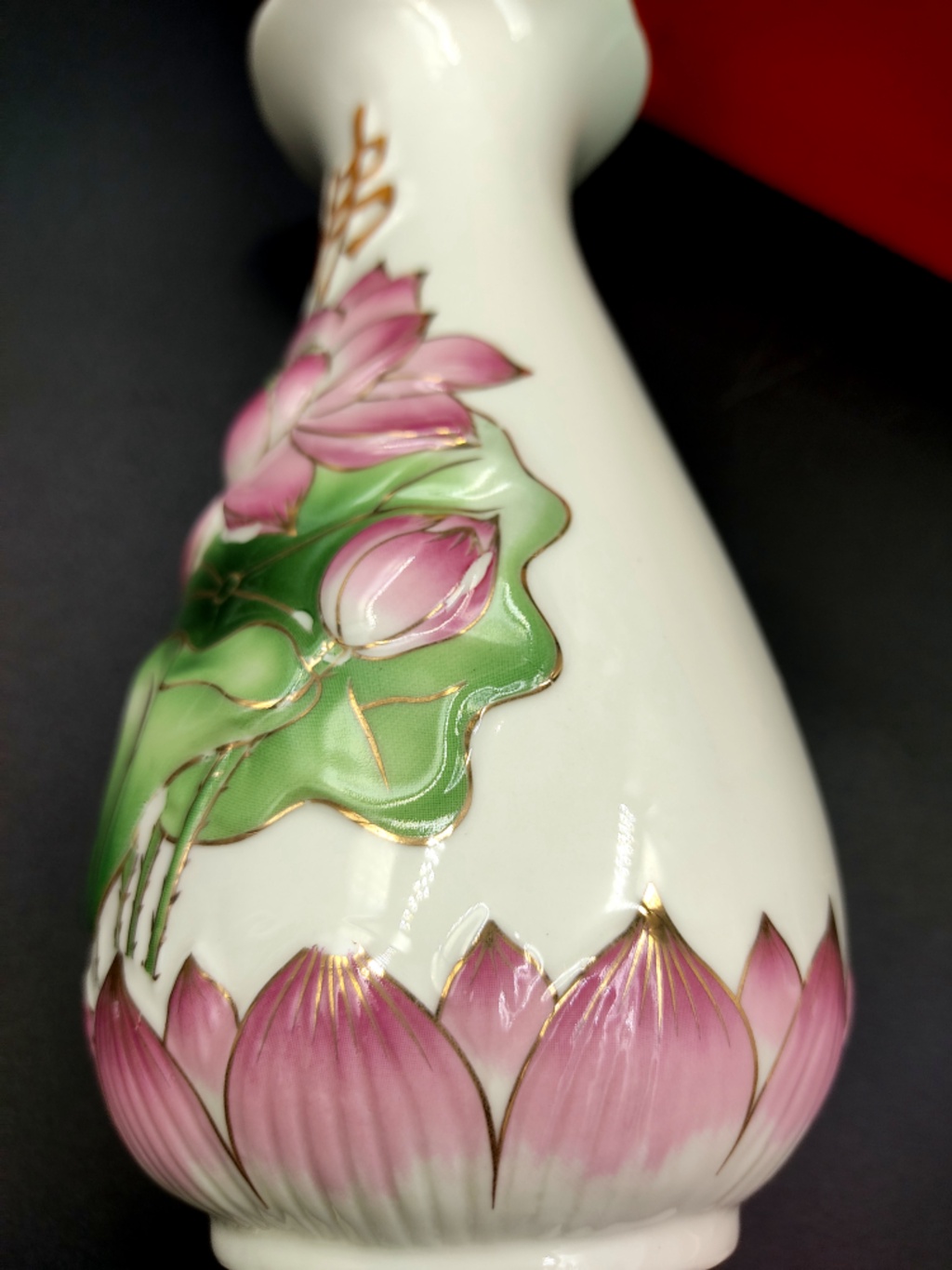 Vase Lotus Buddha Vase Relief Ceramic Lotus Buddha Vase Water ...