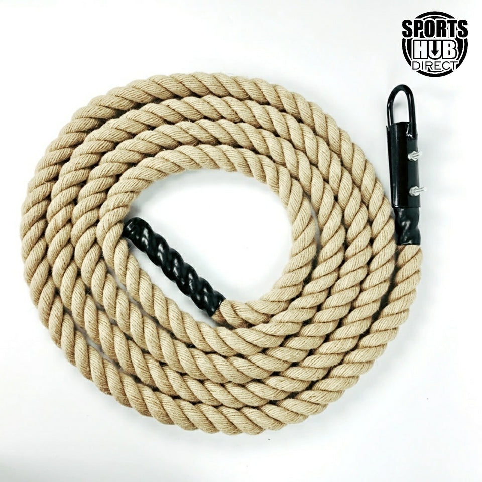Climbing Rope with Ceiling Hook Attachment for CrossFit Obstacle Course ...