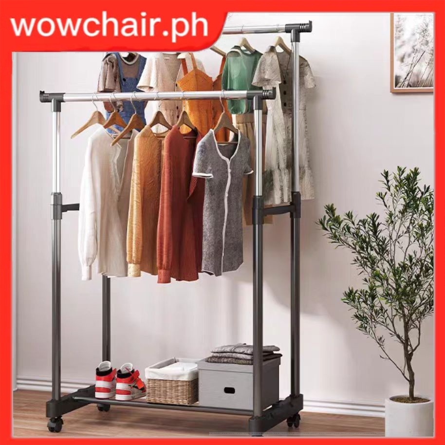 Simple and convenient double-pole clothes drying rack Sampayan double ...