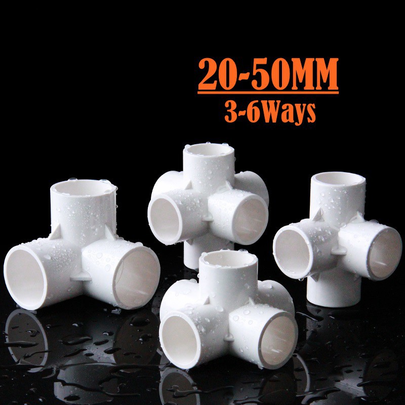 20-50mm PVC PIPE JOINT FITTING ELBOW CONNECTOR DIY ART Water Parts 3-6 ...