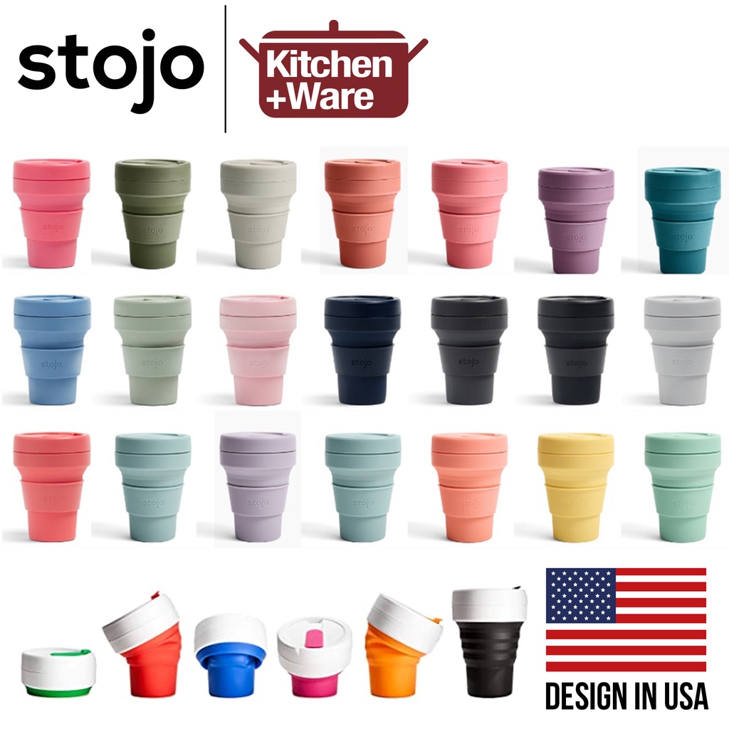 Stojo Eco-friendly Pocket Cup / No Straw / Collapsible Cup / 12oz ...