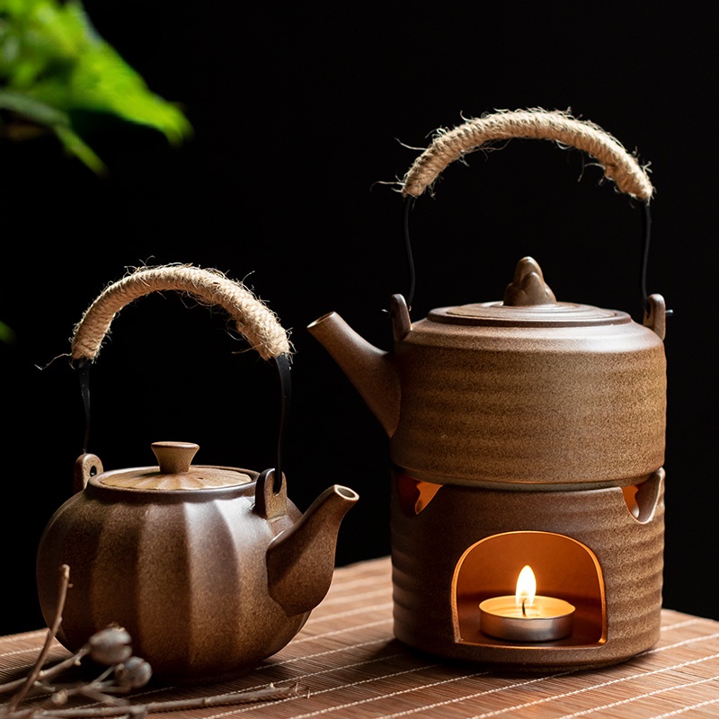 firewood Lifting beam pot retro Anti-scald binding rope for warm tea ...