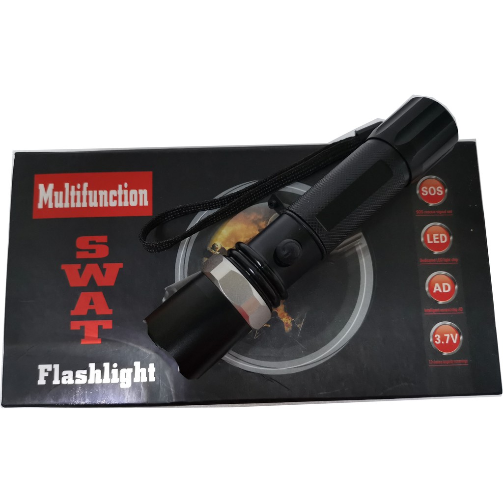 Multifunction SWAT Military Flashlight Torch | Shopee Singapore