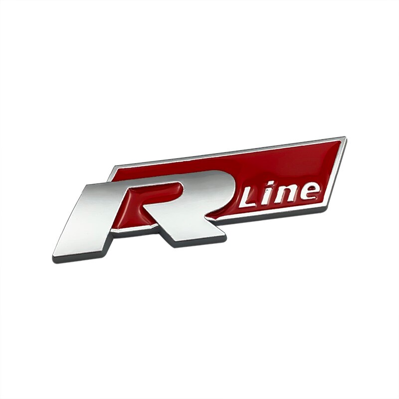 3D Rline R Logo Car Badge Decal Grill Side Rear Trunk Emblem Sticker ...