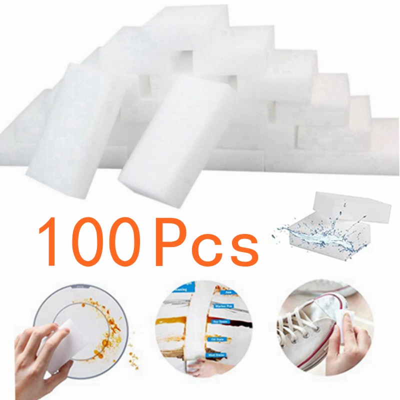 White Nano Magic Cleaning Sponge Kitchen Powerful Decontamination ...