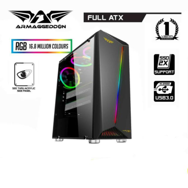 Armaggeddon Kagami K1 Excellent Full ATX Gaming Case | Shopee Singapore