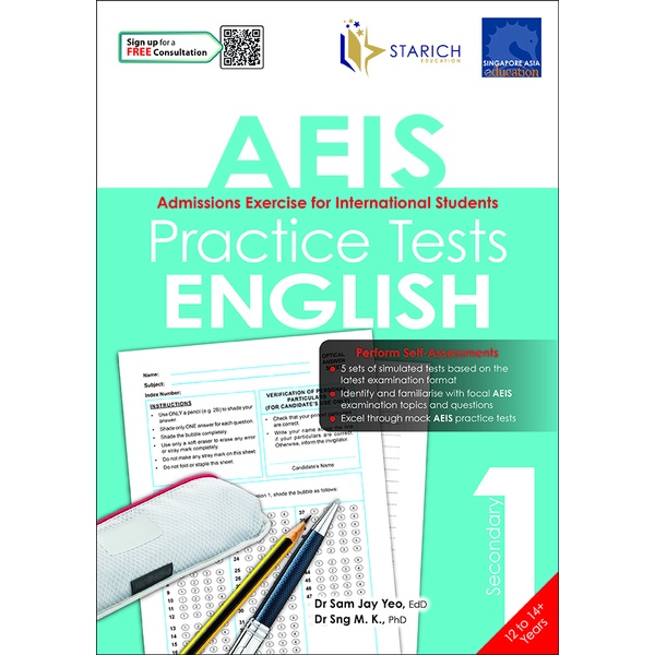 AEIS Practice Tests English & Writing for Secondary Levels 1-3 ...