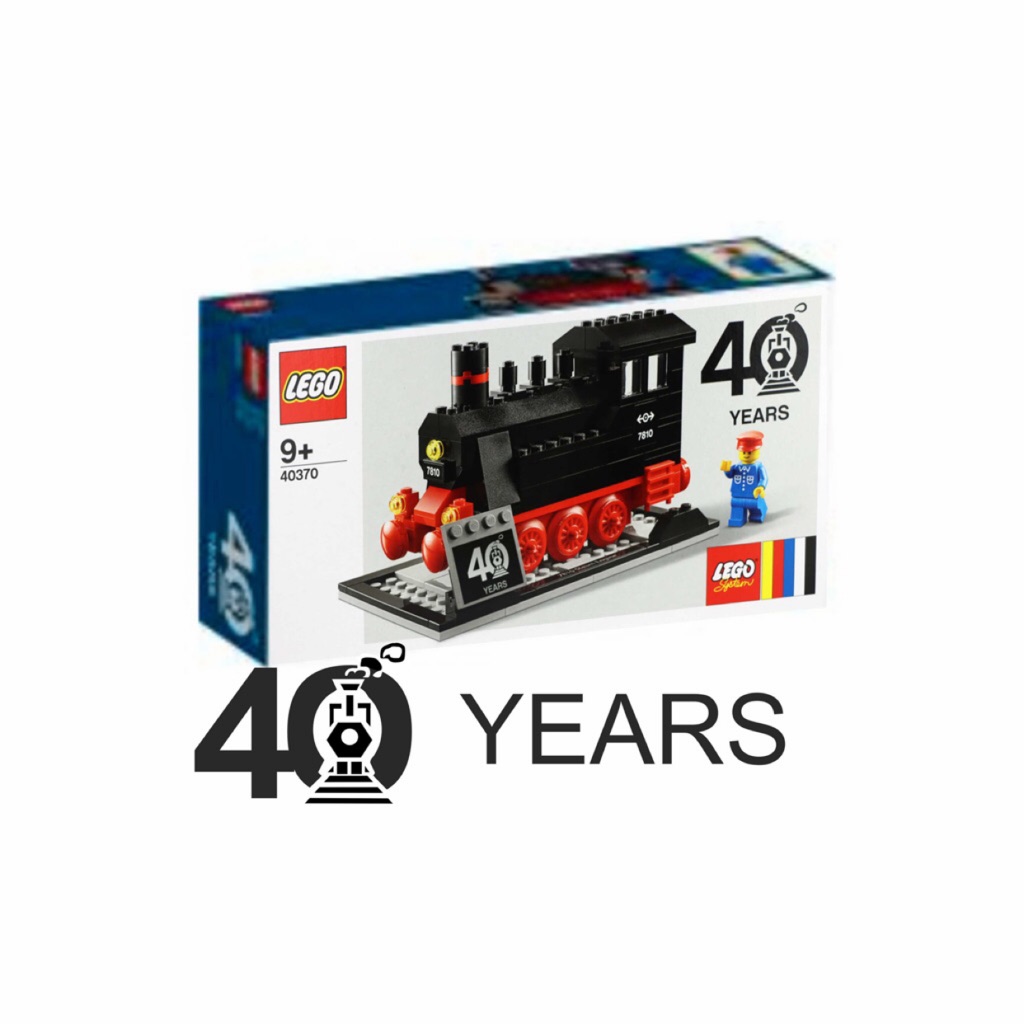 LEGO 40370 Steam Engine 40 years of Lego Trains | Shopee Singapore