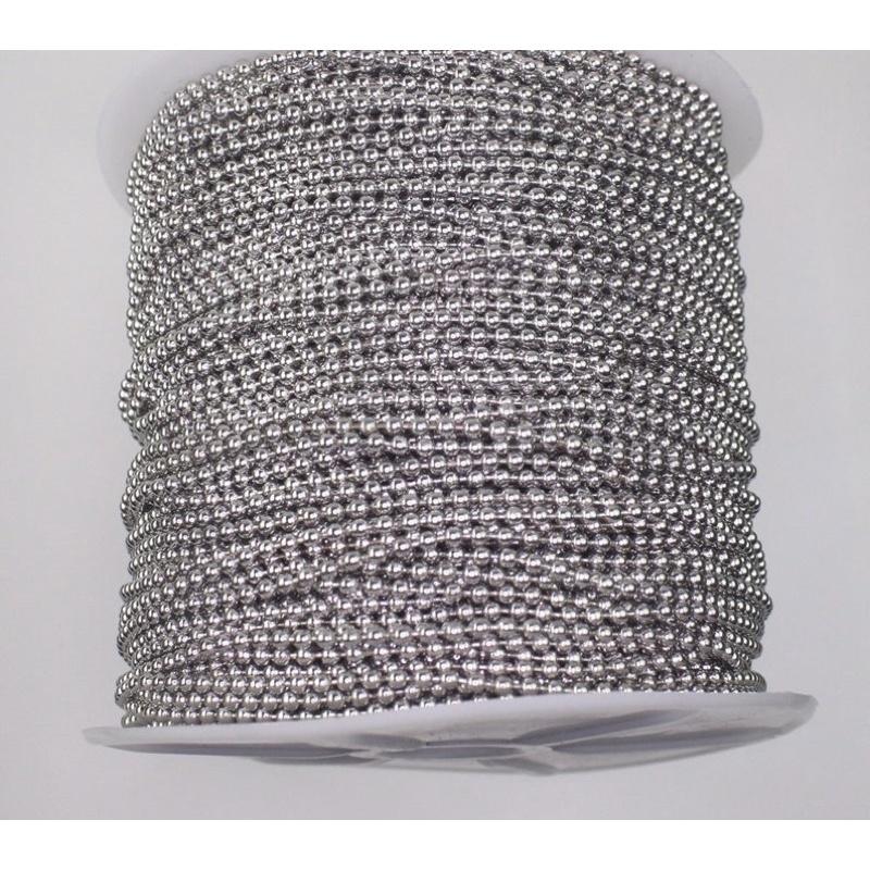 Silver ball chain (1m/2m/5m) | Shopee Singapore