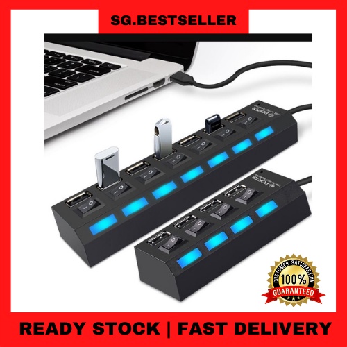 SG STOCK - USB 3.0 2.0 Hub 4/7 Ports Splitter High Speed USB Hub ...