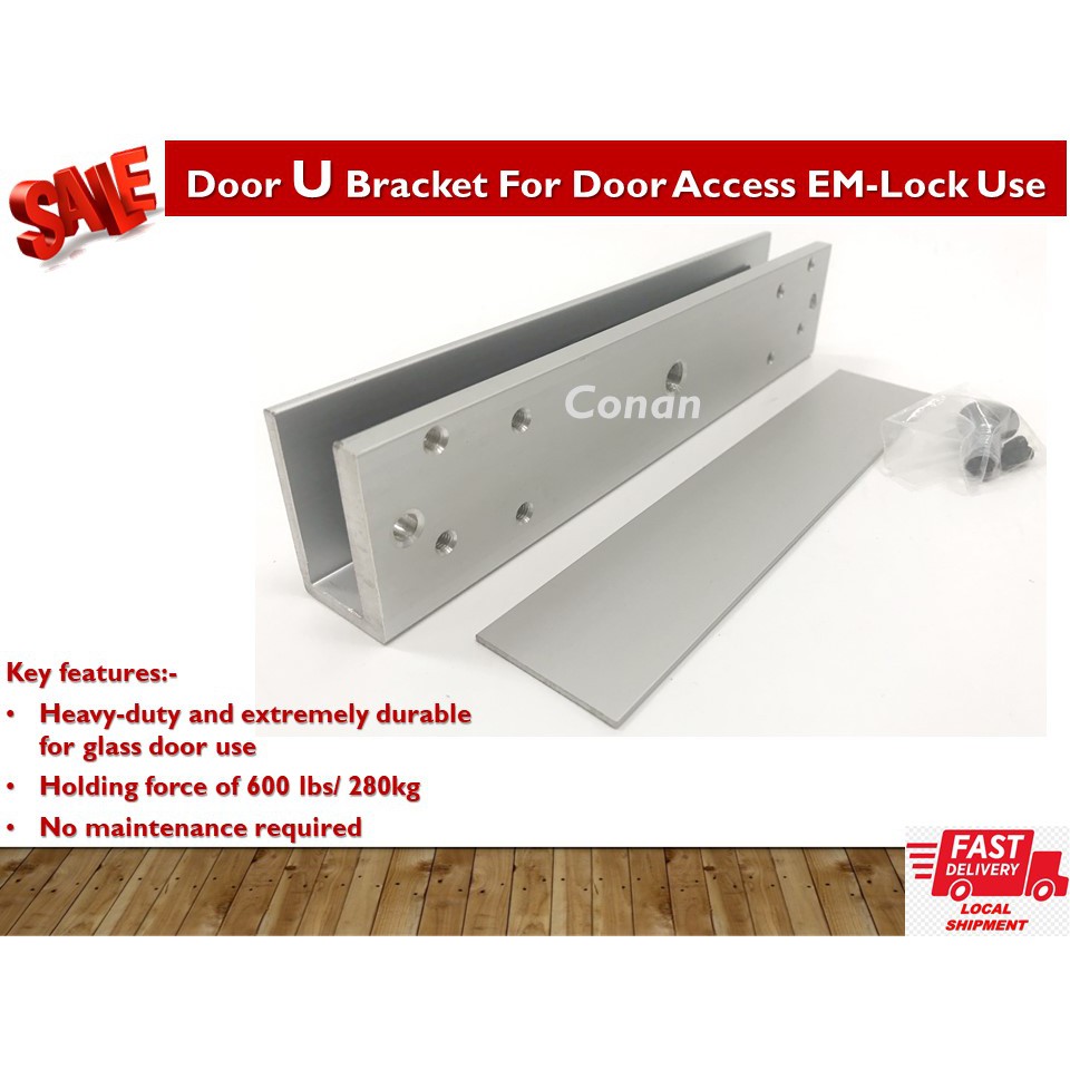 Door U Bracket For Door Access EM-Lock Use | Shopee Singapore