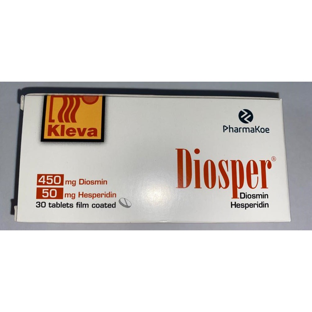 Diosper Tablets (Disomin 450mg, Hesperidin 50mg) - For Hemorrhoids and ...