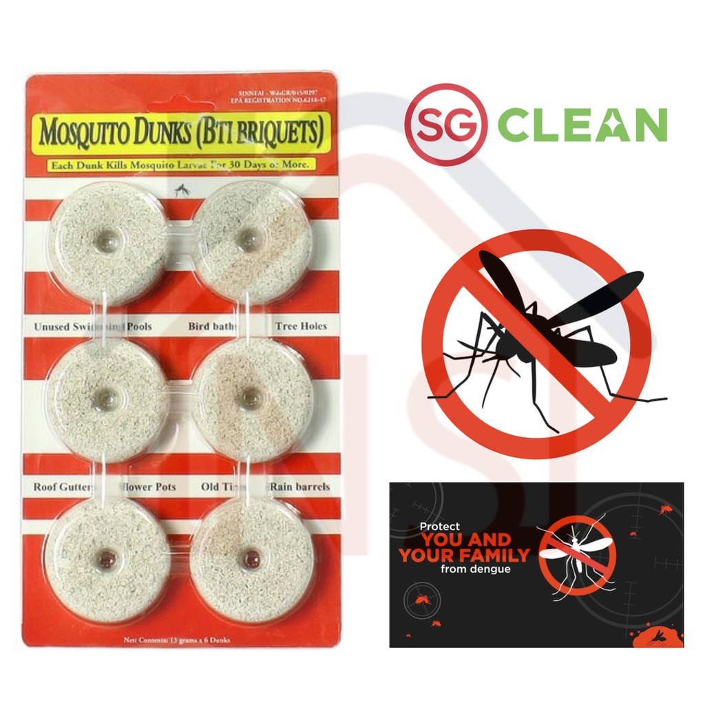 Mosquito Dunks (Bti Briquets) Non-Toxic Mosquito Larva Killer ...