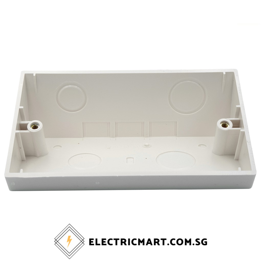 2 Gang 45° PVC Surface Mounted Box | Shopee Singapore