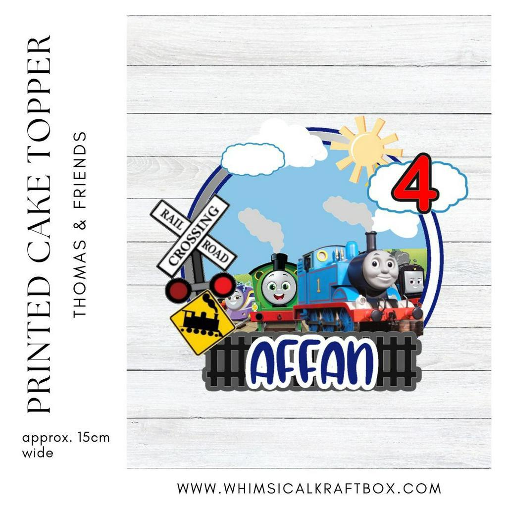 [SG Seller] Thomas & Friends - Printed flat cake topper - Customised ...