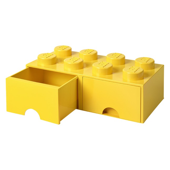 LEGO Storage Brick Drawer 8 Knobs - YELLOW (LS-40061732) | Shopee Singapore