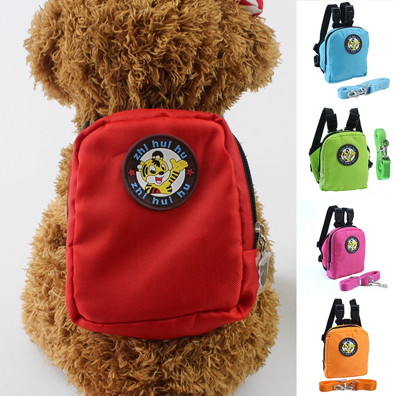 Cute Mini Backpack For Pet Cat Pet Dog With Harness Leash Backpack For ...