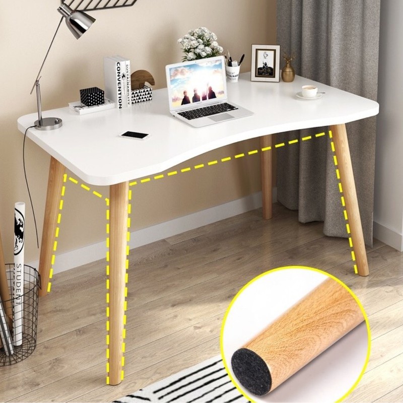 eLIVING 🇸🇬SG STOCK Nordic Study Table Computer Desk Work Table Study ...