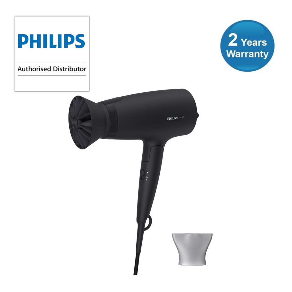 Philips 1600W 3000 Series Hair Dryer With Diffuser BHD308/13 | Shopee Singapore