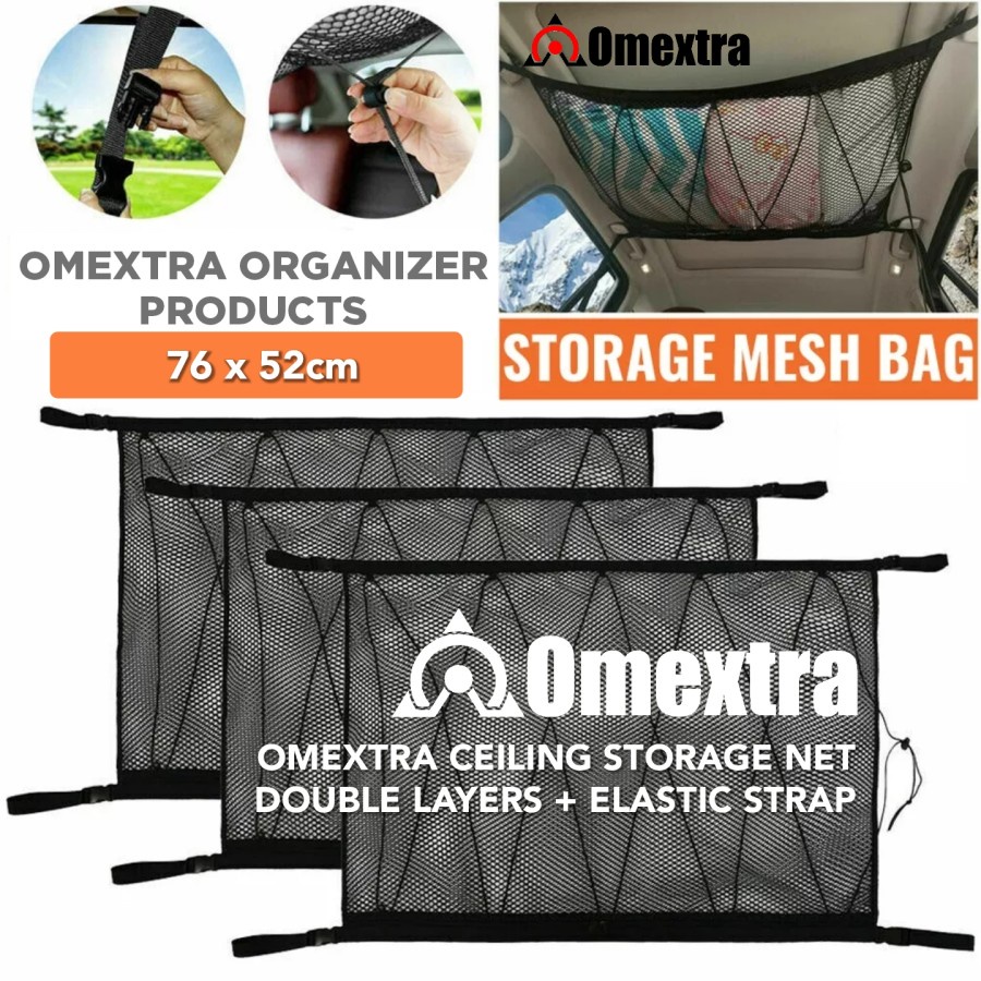 Ceiling Storage Net Indomextra Car Ceiling Net Roof Rack Luggage Box ...