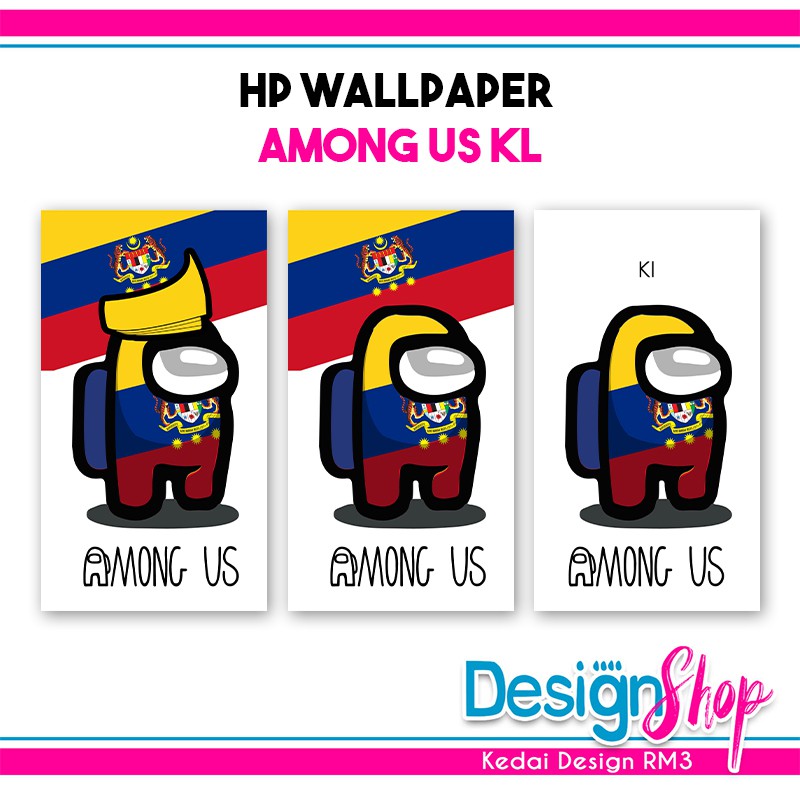 DESIGN ONLY, TEMPLATE DESIGN HP WALLPAPER AMONG US ( LIMITED EDISION ...