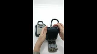 KIPRUN Key Lock Box, 4 Digit Combination Wall Mount Key Storage Box, 4. ...