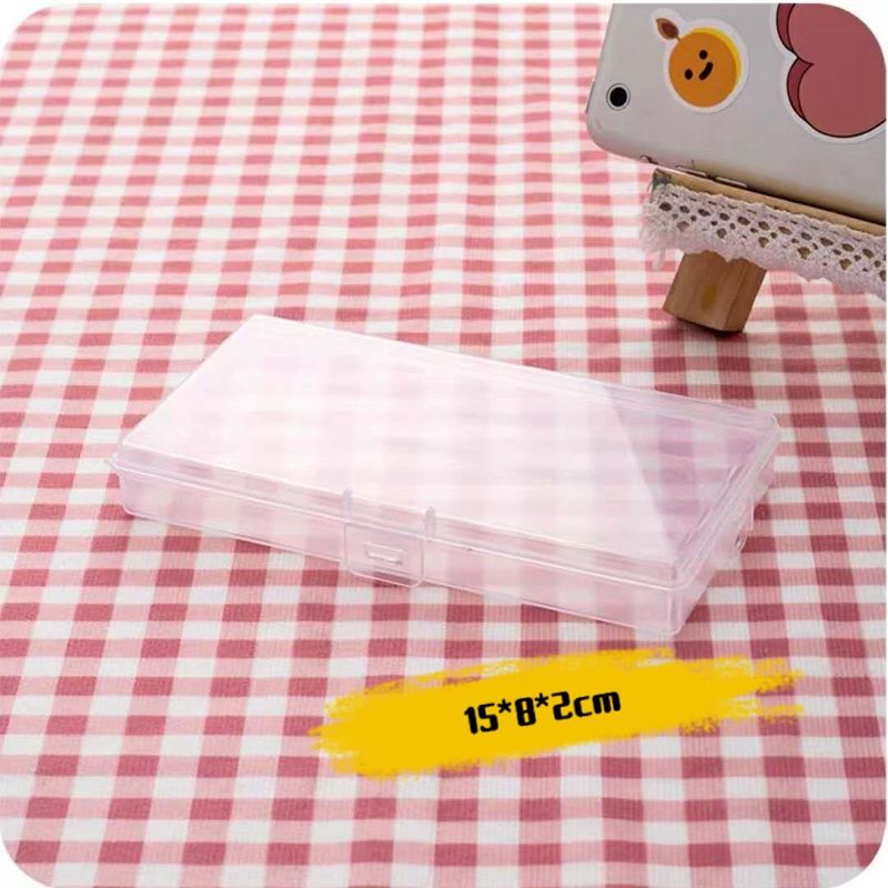 Ins Desktop Organizer Sticker Tape Storage Box Pencil Box Transparent ...