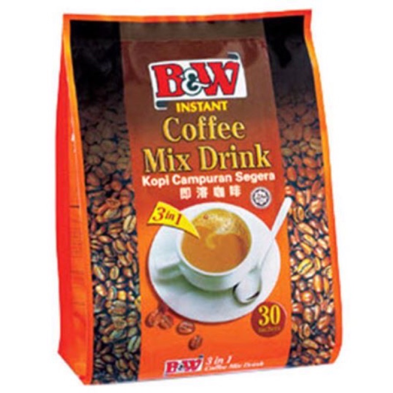 B&W Instant 3in1 Coffee Mix Drink (20s x 20g) | Shopee Singapore