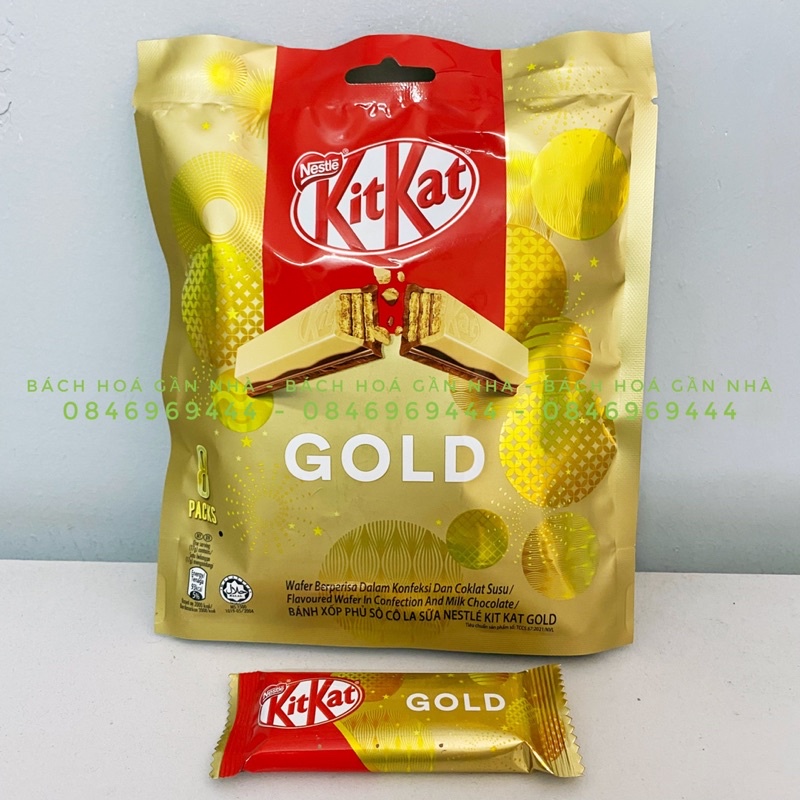 Kitkat Gold 2F chocolate pack 136G (8 bars x 17g) | Shopee Singapore
