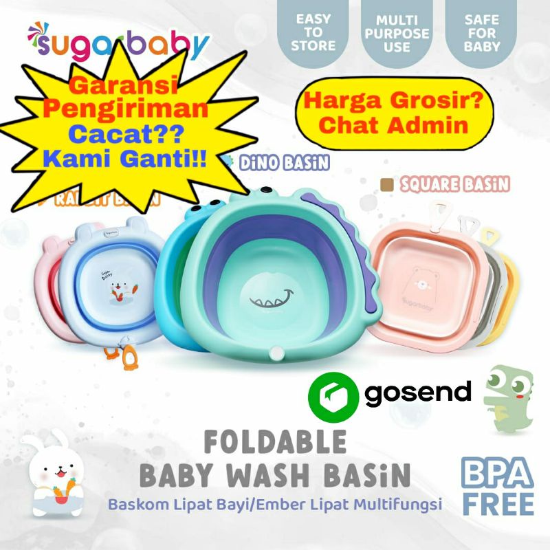 Sugarbaby Foldable Baby Wash Basin/Baby Folding Basket/Multifunctional ...