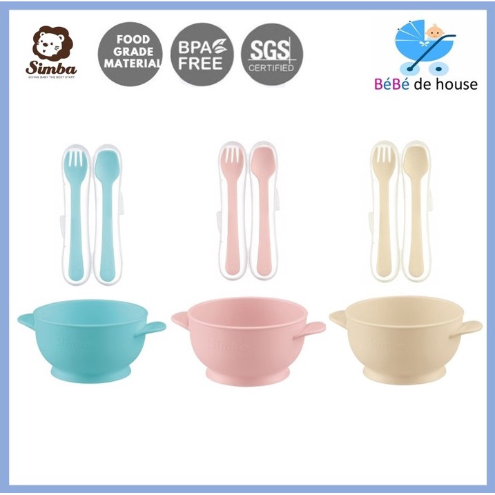 Simba Yummy Learning Bowl / Fork & Spoon Set - 1 Unit | Shopee Singapore