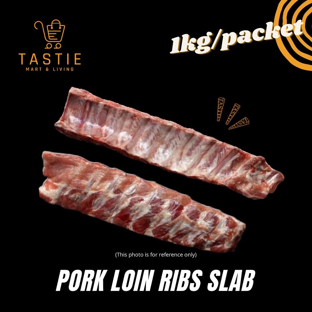 Premium Pork Loin Rib Slab (1.3kg/1.7kg/ Frozen/ Ready To Eat | Shopee ...