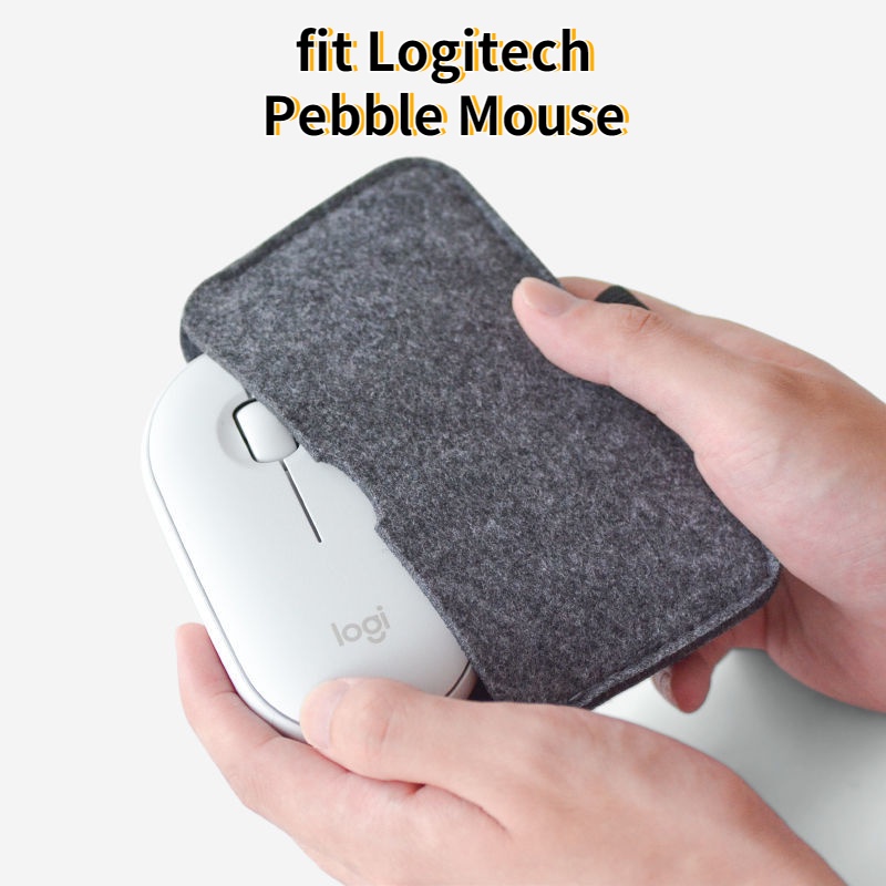For Logitech Pebble Mouse Storage Case Sleeve Bag Felt Logitech Pebble ...