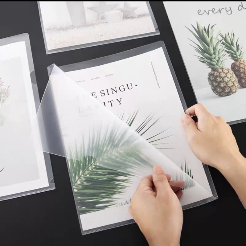 A4 L-shaped Transparent Folder | Shopee Singapore