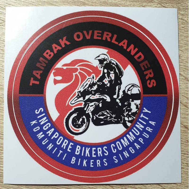 Tambak Overlanders - Singapore Bikers Community Vinyl Decal (Main ...