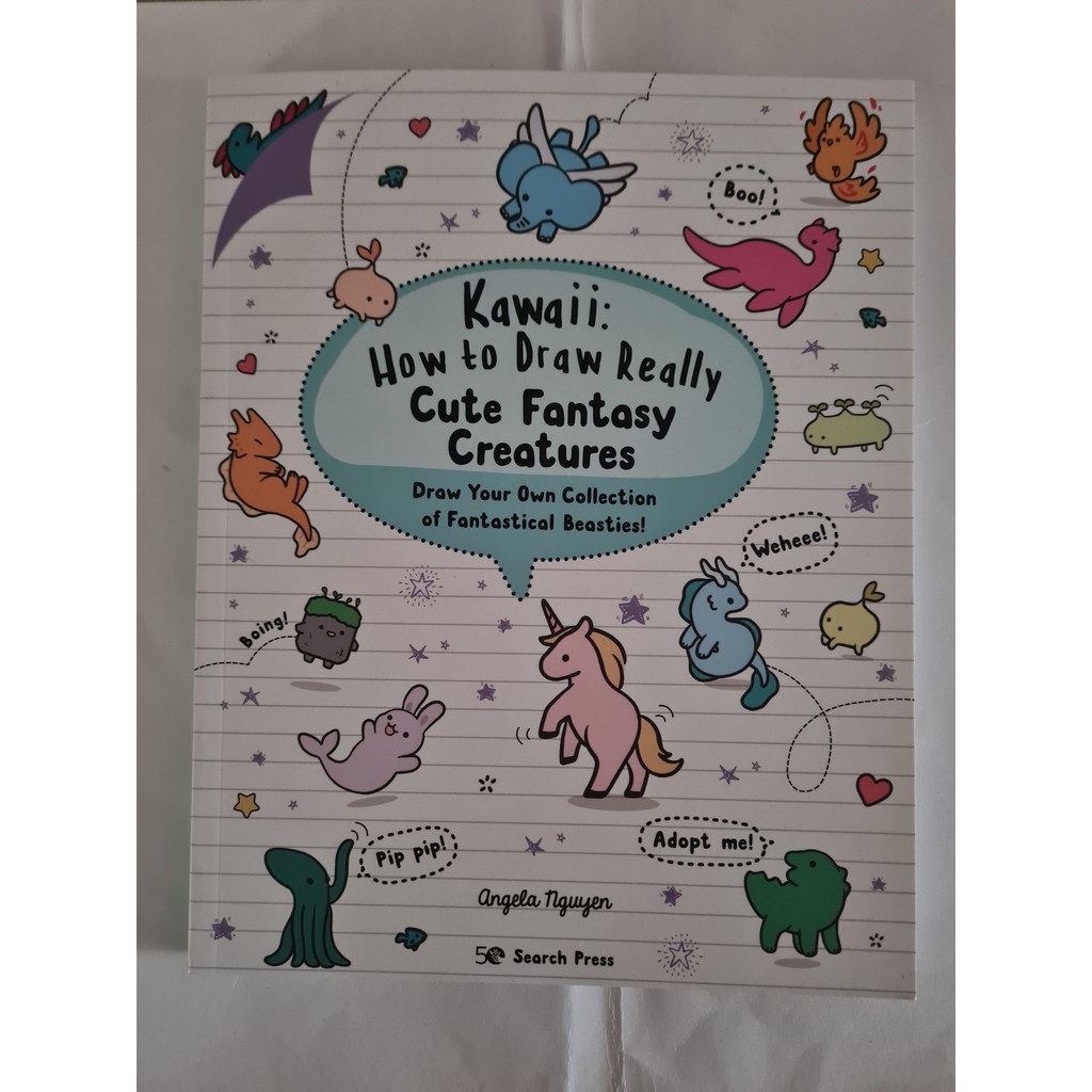 Kawaii How to draw Really Cute Animals/ Cute Fantasy Creatures | Shopee ...